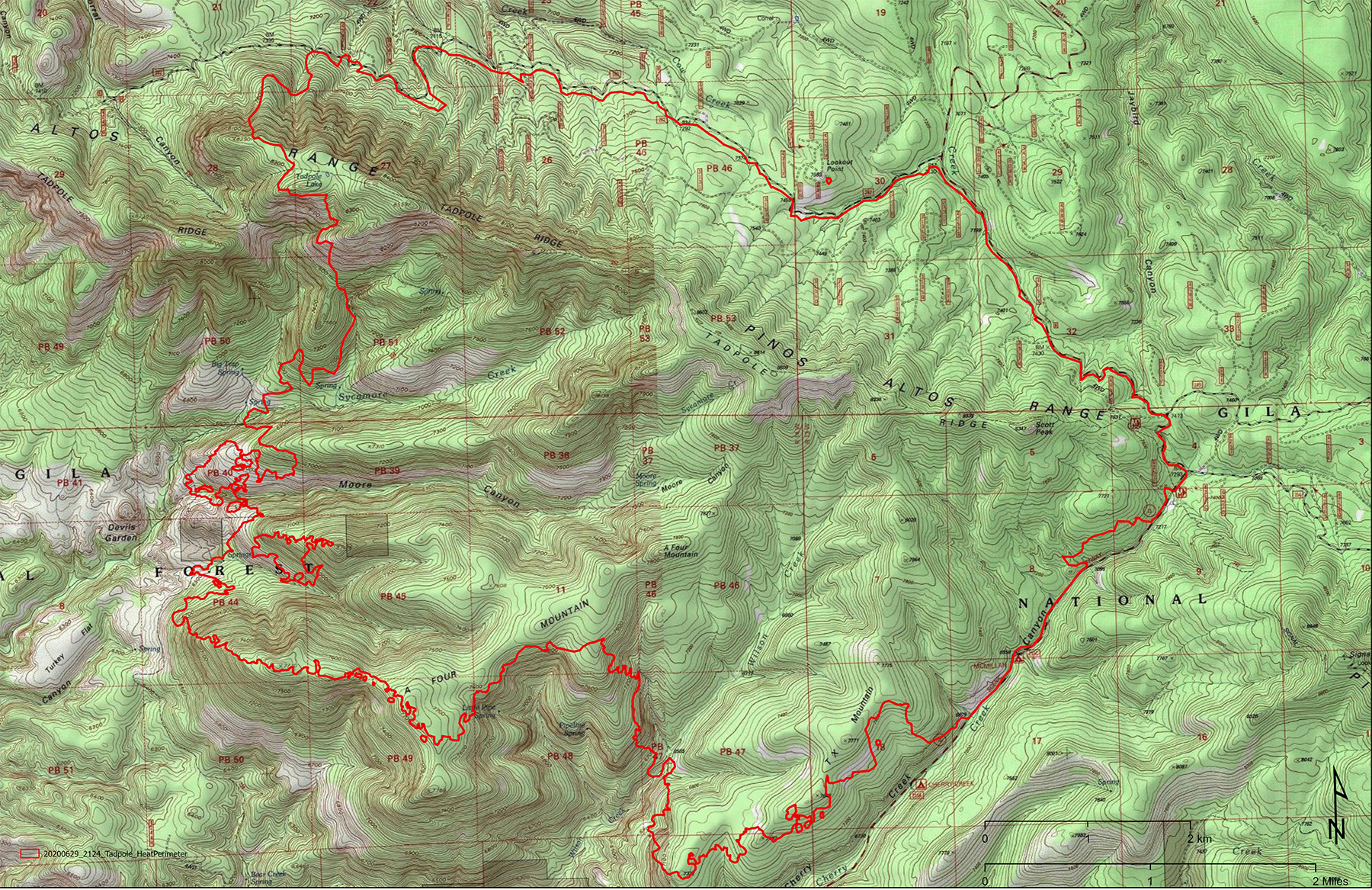 After a wildfire, how intense does rainfall need to be to cause a ...